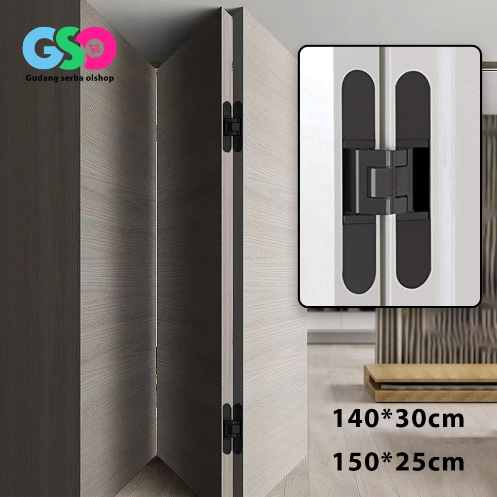 Jual 2pcs Hidden Hinge Engsel Pintu Invisible Hinges Engsel Pintu Lipat ...