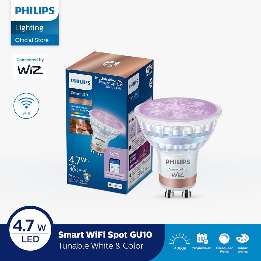 Jual PHILIPS LAMPU LED SPOT SMART WIFI MR16 4,7W 4,9W 4.7WATT 4.9WATT ...