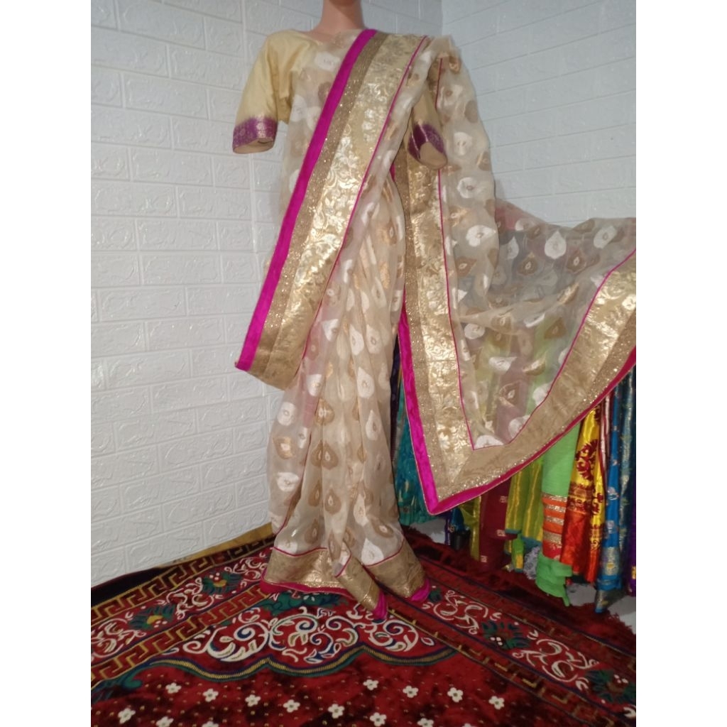 Jual kain sari India cetar / kain saree baju khas india | Shopee Indonesia