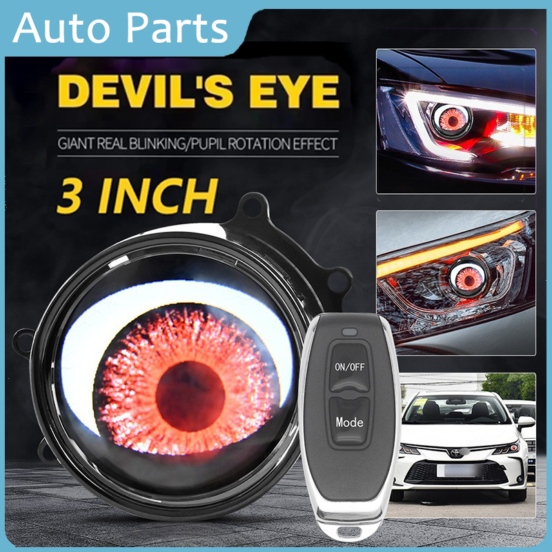 Jual [COD] BILED WST 3 INCH Lampu Mobil Mata Iblis Lampu Depan Lensa ...