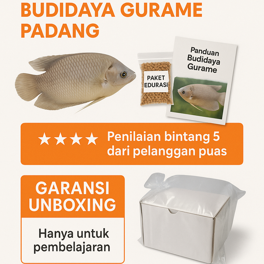 Jual Paket Edukasi Budidaya Ikan Air Tawar – Gurame Padang | Shopee ...