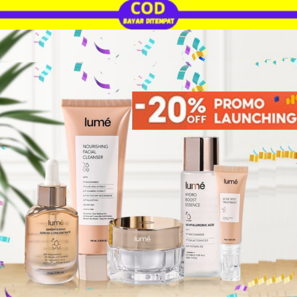 Jual Lume Skincare Facial Cleanser Hydro Boost Essence Serum ...