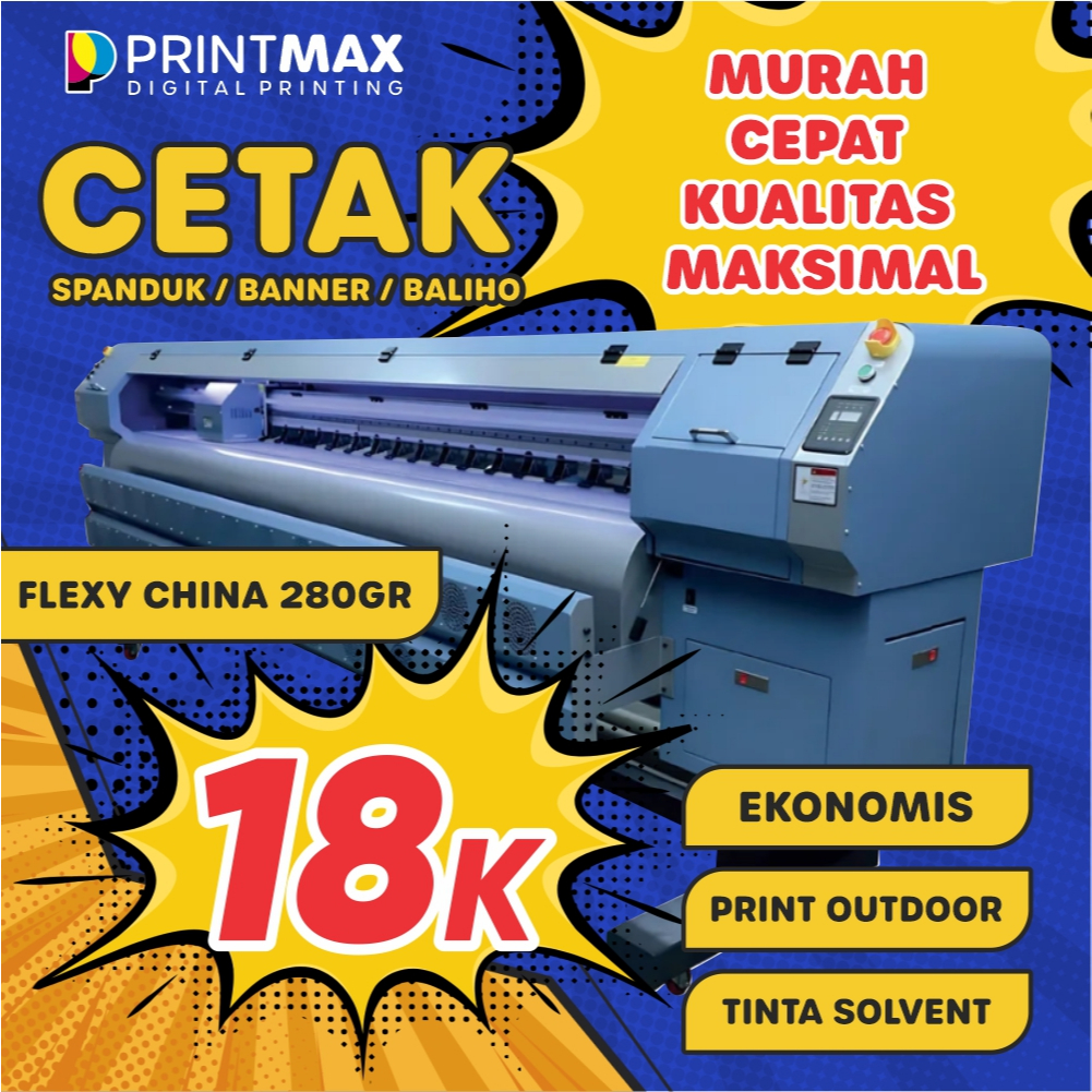 Jual Cetak Banner Custom / Spanduk / Baliho / Flexi Frontlite China 280gsm / Cetak Banner Cepat ...