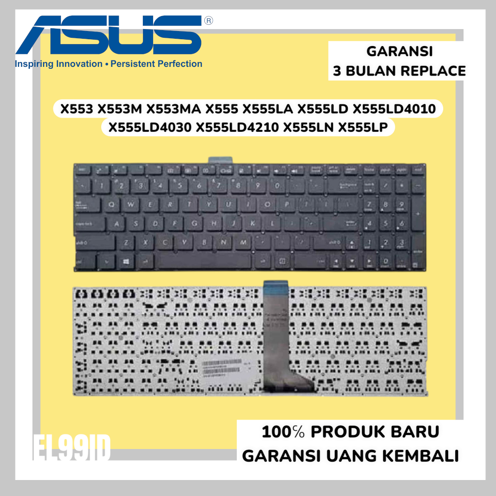 Jual Original Keyboard Asus X555 X555B X555D X555L X555Q X555S X555U ...