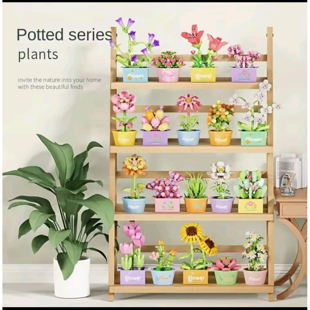 Jual LELE BROTHER Flower Bouquet Mini Particle Building Block Mainan ...