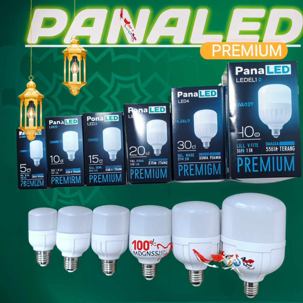 Jual Bohlam PANALED Premium 50W / LAMPU LED MURAH 50W / LAMPU Panaled ...