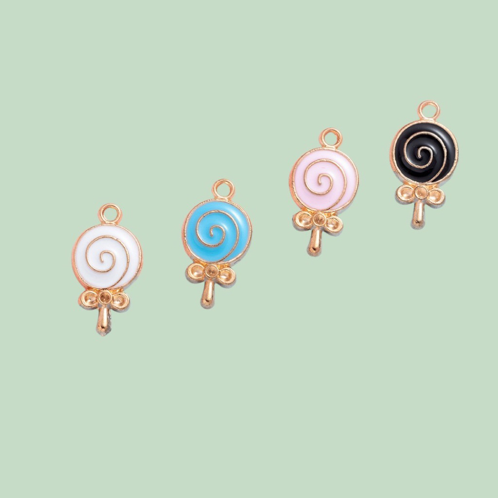 Jual CHARM BESI ENAMEL MODEL LOLIPOP / BANDUL MAINAN GELANG KALUNG ...