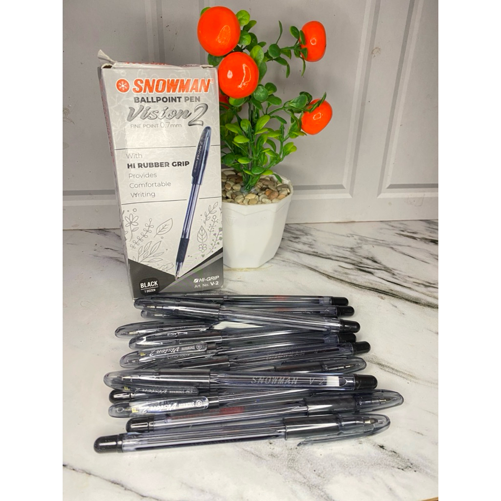 Jual PULPEN SNOWMAN VISSION 2 | ballpoint pen fine point 0.7mm | pulpen ...