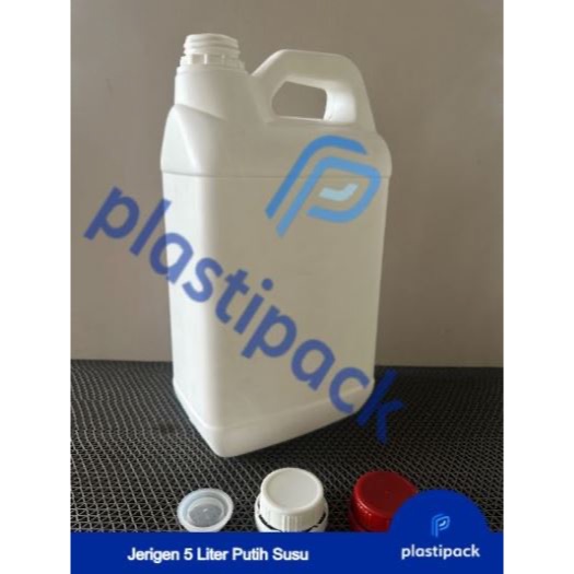 Jual Jerigen 5 Liter HDPE PUTIH SUSU - FOOD GRADE - | Shopee Indonesia