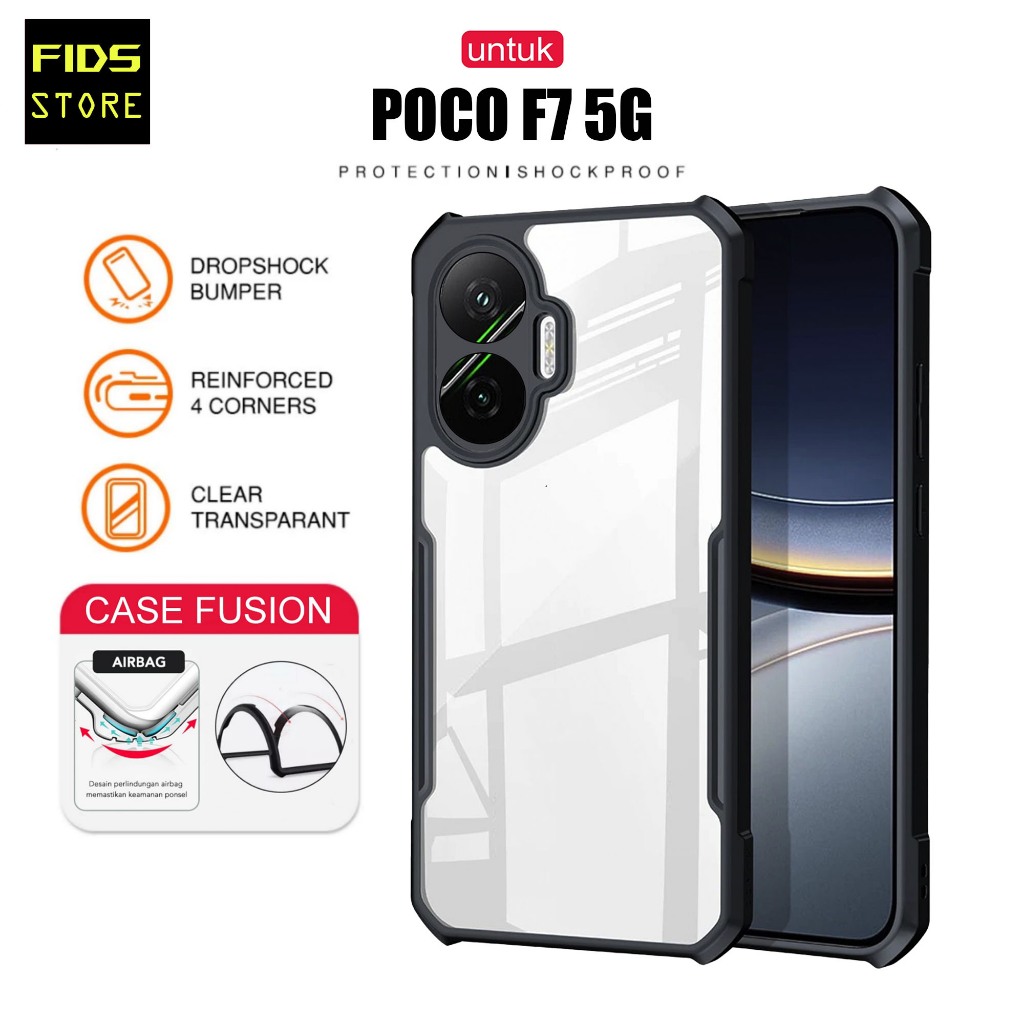 Jual Case Xiaomi Poco F7 5G Case Fusion Shockproof Premium Protek ...
