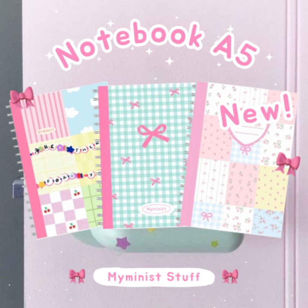 Jual Notebook Aesthetic A5 Spiral Isi 50 Lembar 100 Halaman Notebook ...