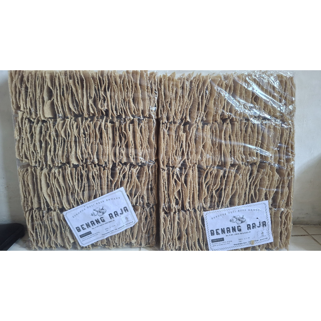 Jual 500GR KERUPUK GENDAR | KERUPUK PULI |LEMPENG MENTAH BENANG RAJA ...