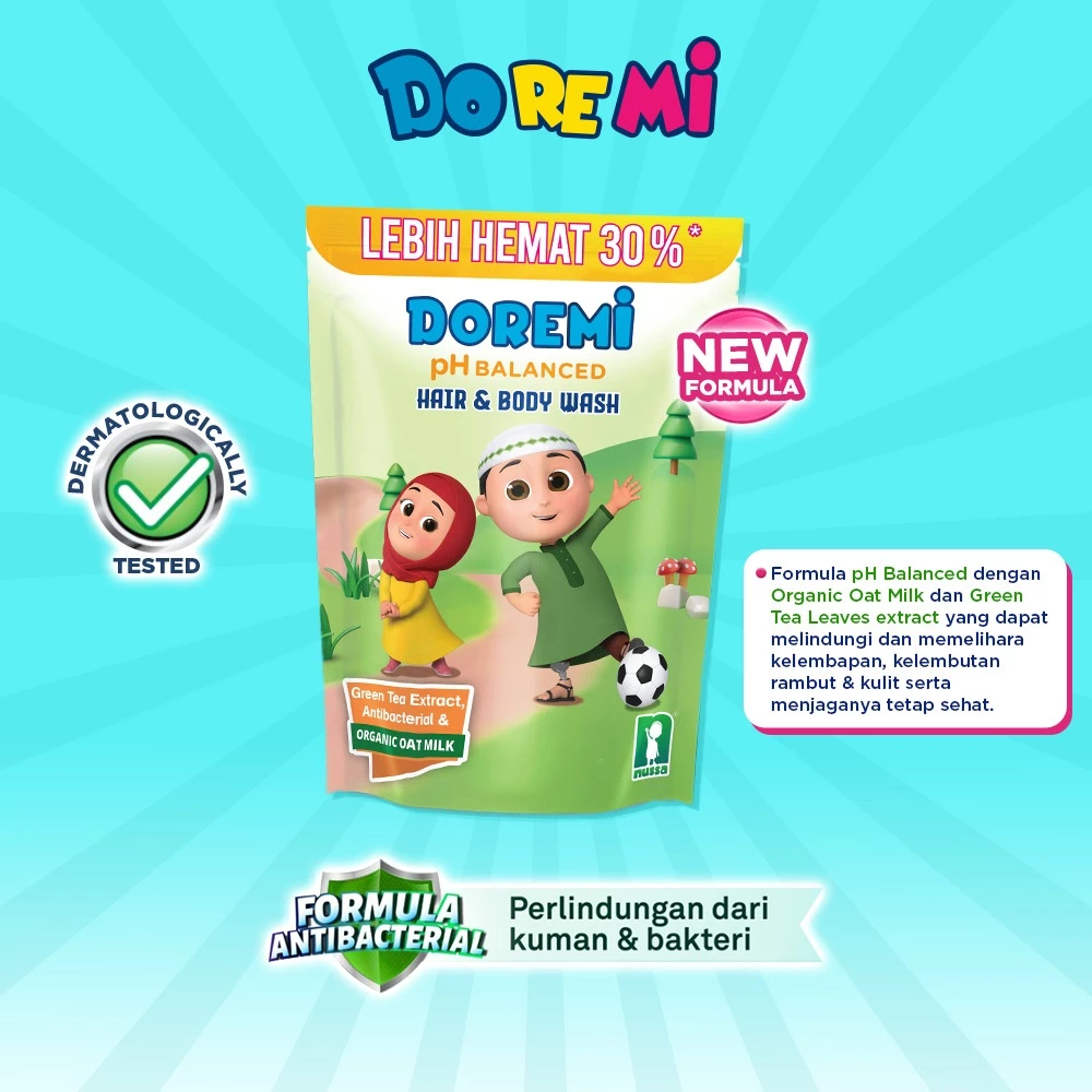 Jual DOREMI pH Balanced Green Tea Extract, Antibacterial & Organic Oat ...