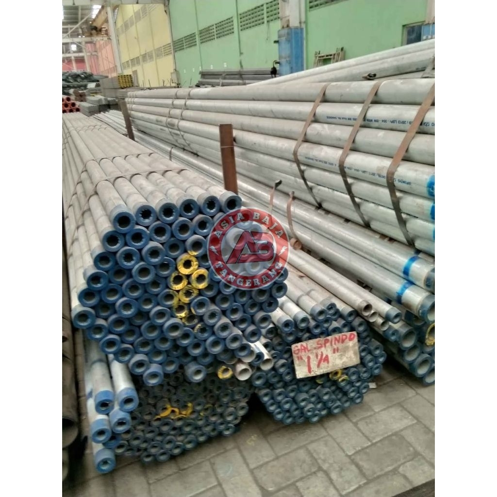 Jual Pipa Besi Galvanis Medium SNI Spindo 2 inch, 2½ inch, 3 inch, 4 ...