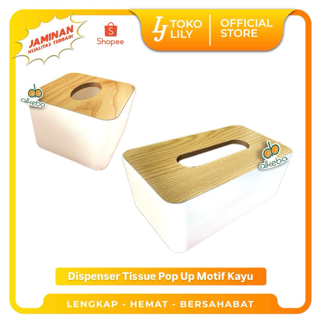 Jual Kotak Tempat Tissue Pop Up Motif Kayu Putih Estetik | Shopee Indonesia