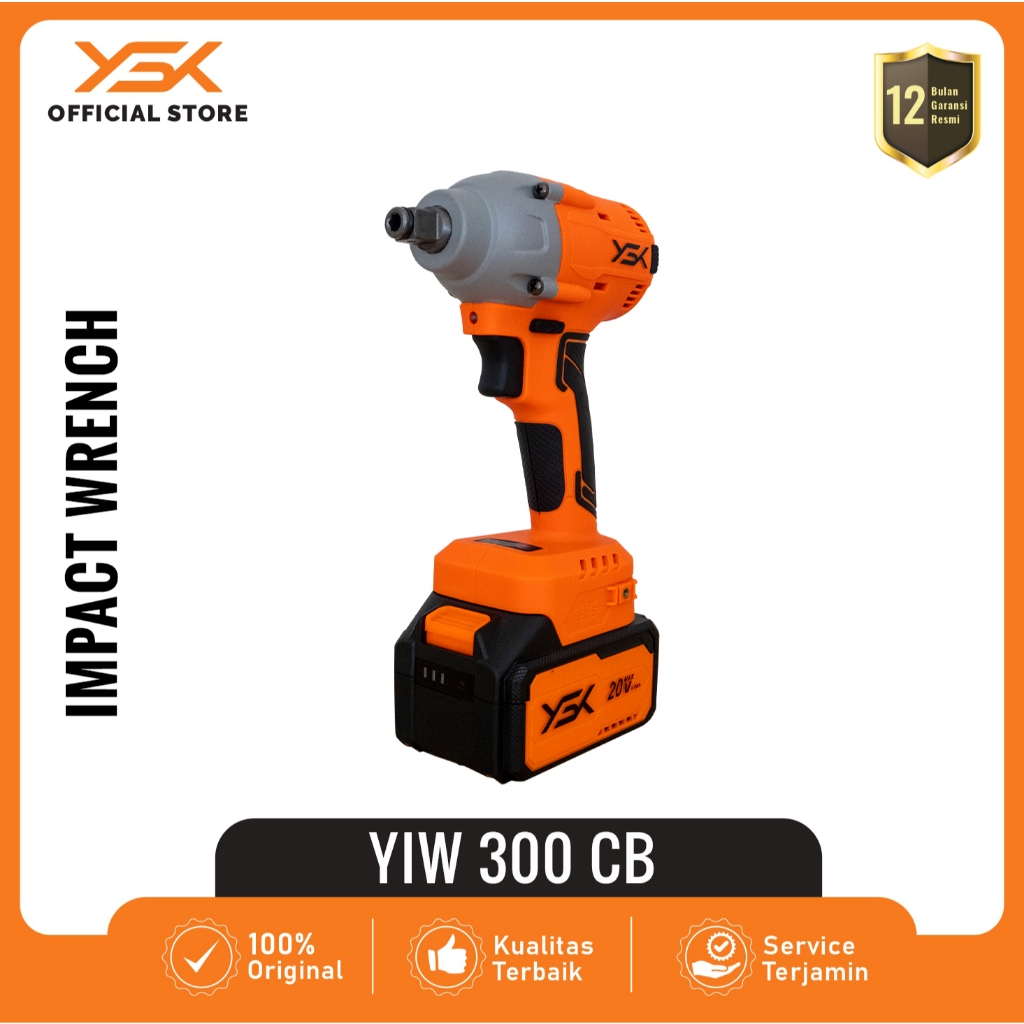 Jual YIW 300CB YASUKA IMPACT WRENCH CORDLESS | Brushless Cordless ...