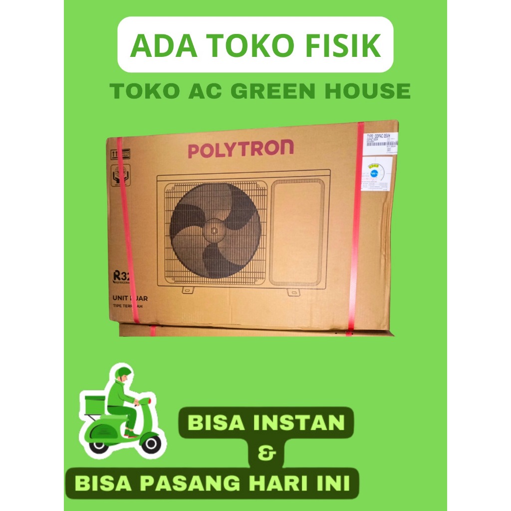 Jual Outdoor ac POLYTRON 1/2 pk - 1 pk PAC05VH - PAC09VH tipe terbaru ...