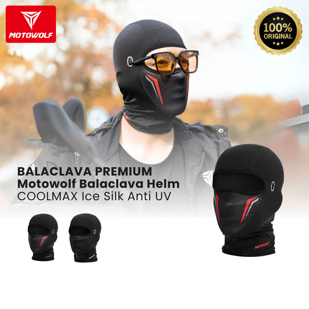 Jual Balaclava Premium Motowolf Balaclava Helm COOLMAX Ice Silk Anti UV ...