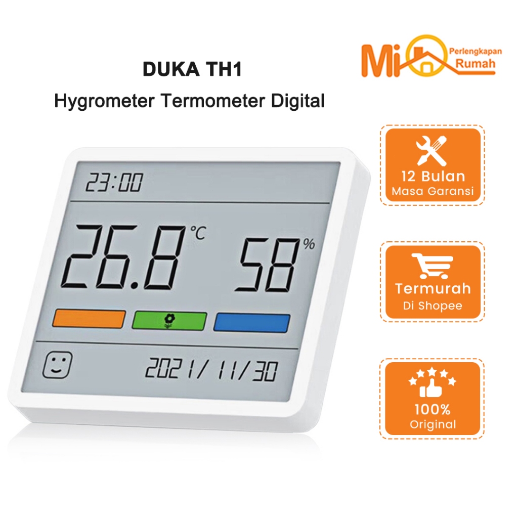 Jual Duka TH1 Termometer Hygrometer Digital - Pengukur Suhu ...