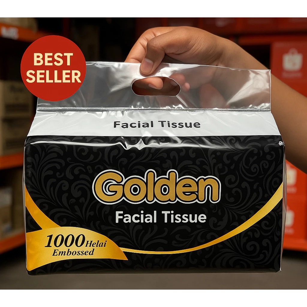 Jual Tisu Facial Golden Emboss 1000lembar | Shopee Indonesia