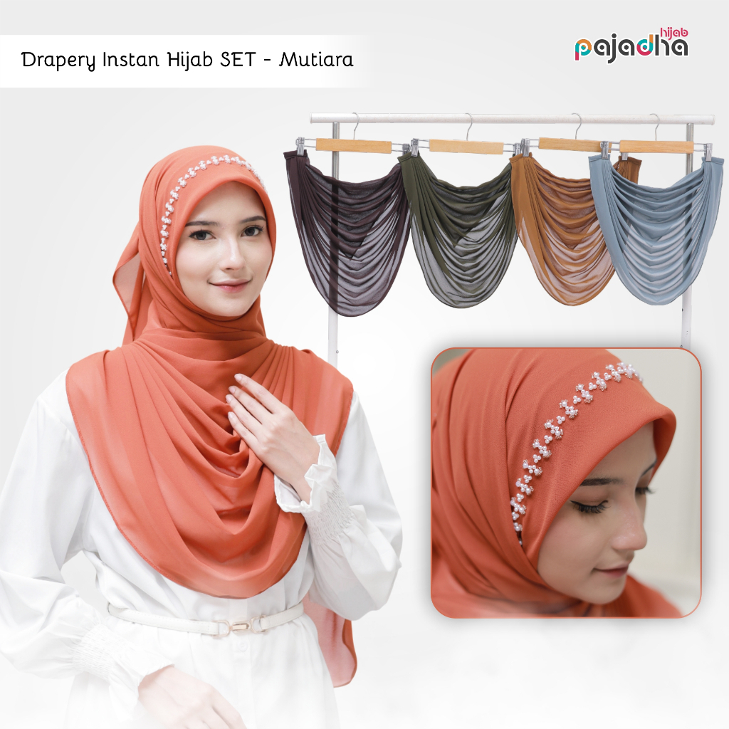 Jual DRAPERY INSTAN HIJAB MUTIARA PAYET/HIJAB DRAPERY INSTAN SET-DEPAN ...