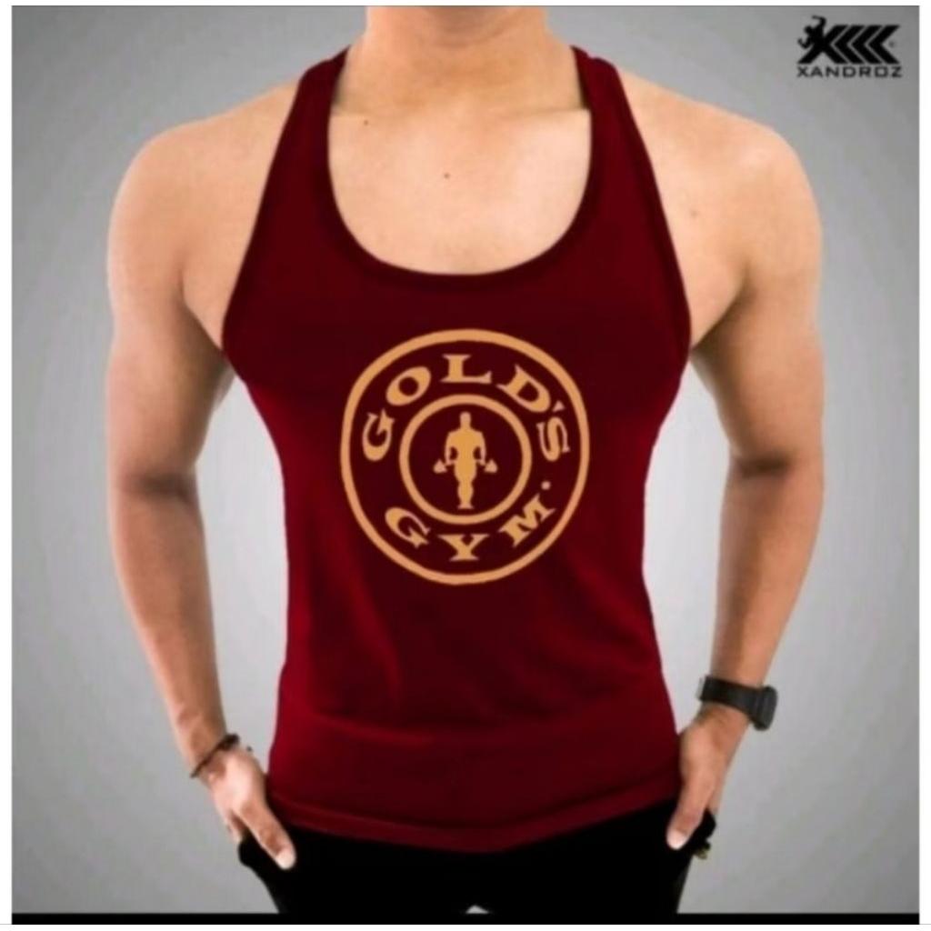 Jual Singlet Pria Olahraga gym fitnes Training/singlet running pria ...