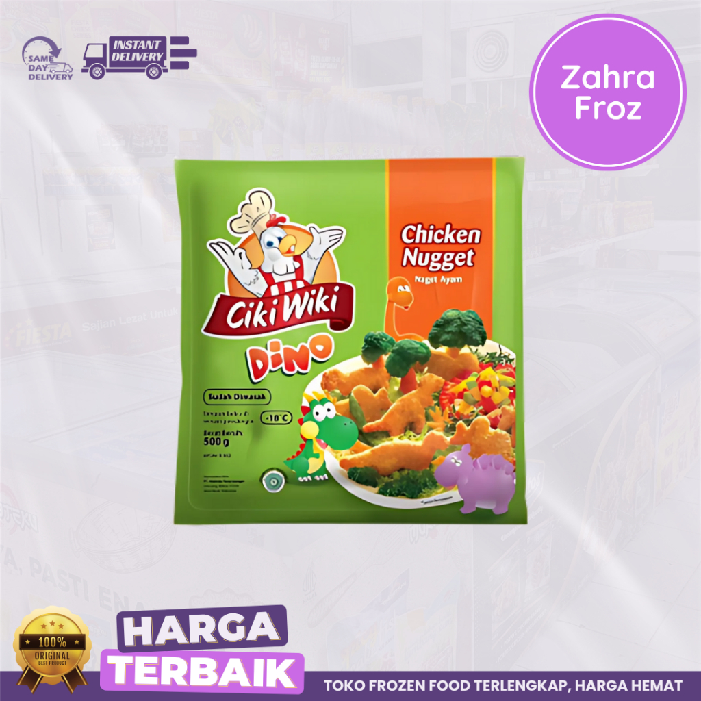 Jual Ciki Wiki Chicken Nugget Dino 250g | Naget Ayam | | Shopee Indonesia