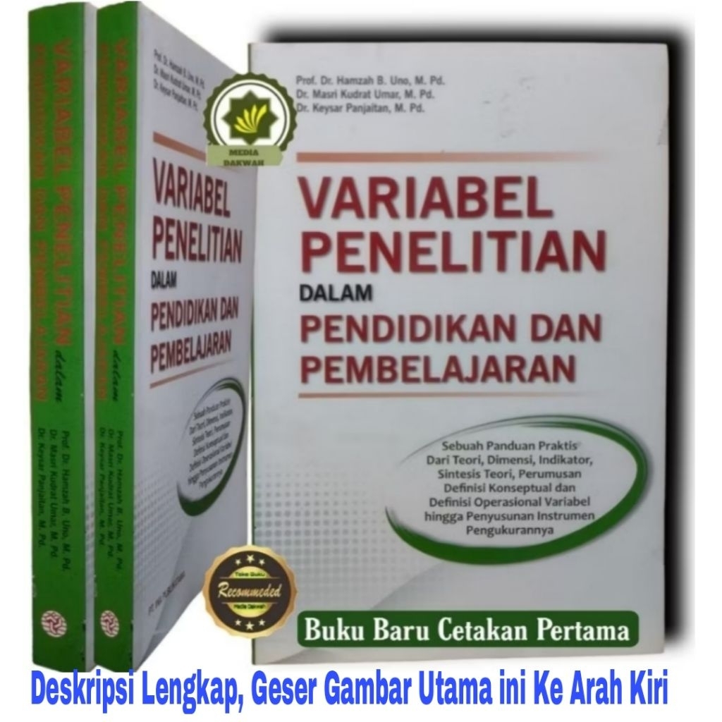 Jual Buku Pedoman Peneliti VARIABEL PENELITIAN Dalam PENDIDIKAN ...