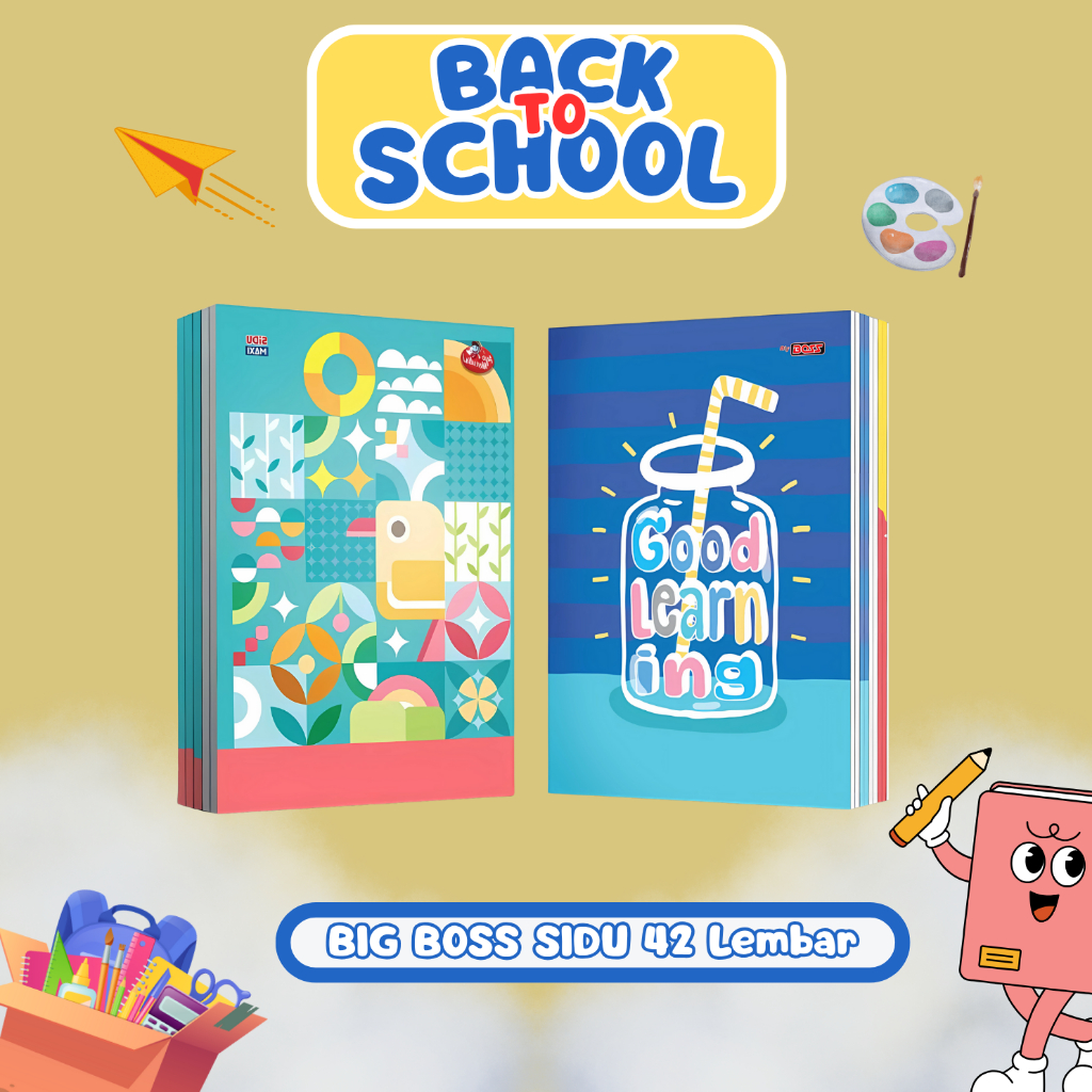 Jual Buku Tulis Boxy BIG BOSS isi 42 Lembar (1 Pack Isi 6 Buku ...