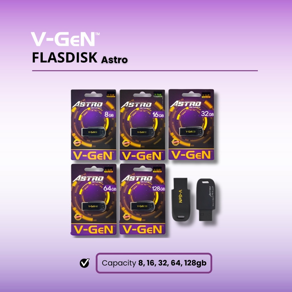 Jual FLASHDISK VGEN ASTRO AVATAR 8GB 16GB 32GB 64 GB 128 GB FLASHDISK ...