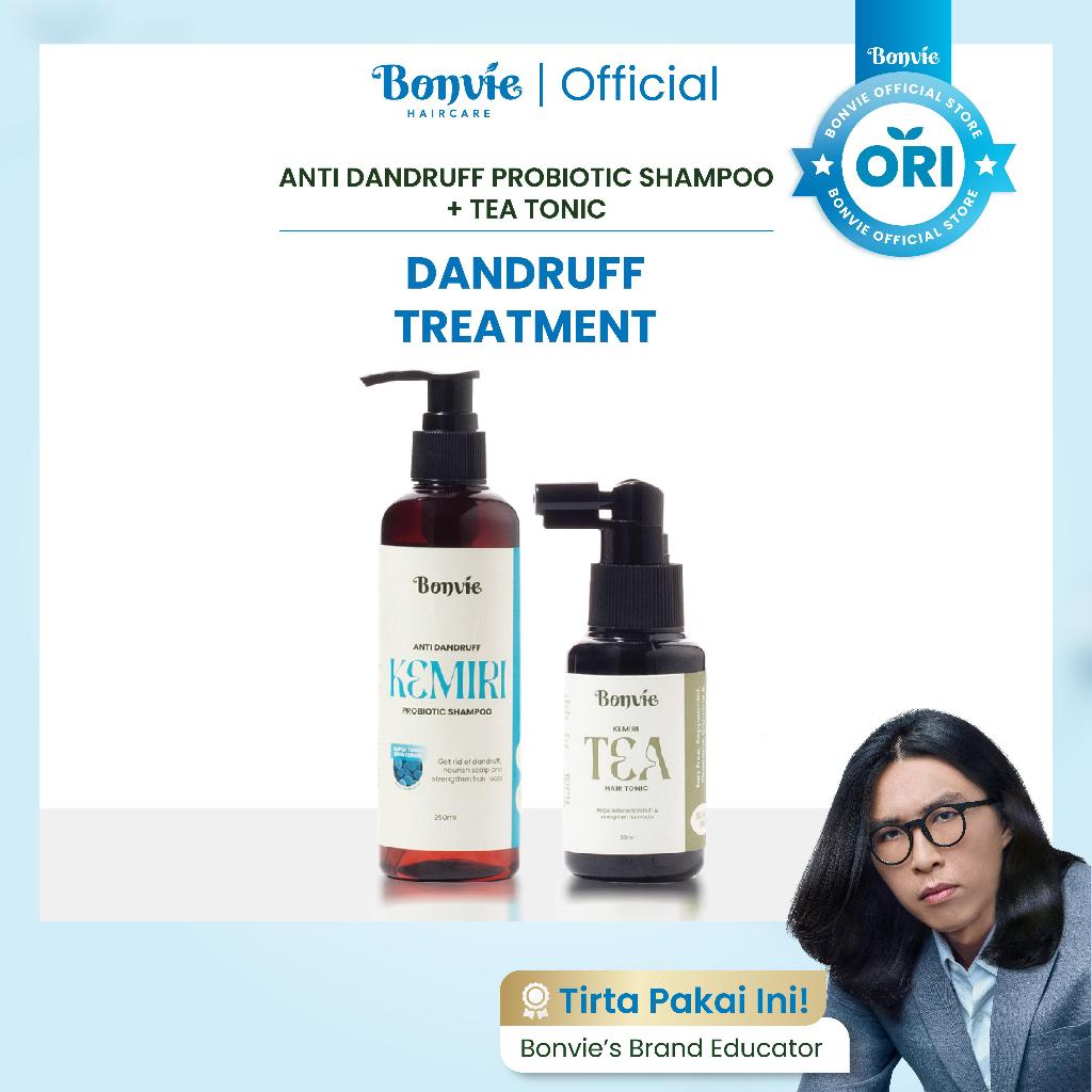 Jual Bonvie Dandruff Treatment (Shampoo Probiotic 250ml+Tea Tonic 60ml ...