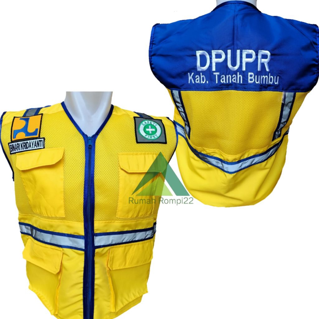 Jual Rompi Kementrian Pekerjaan Umum Safety Bisa Custom | Shopee Indonesia