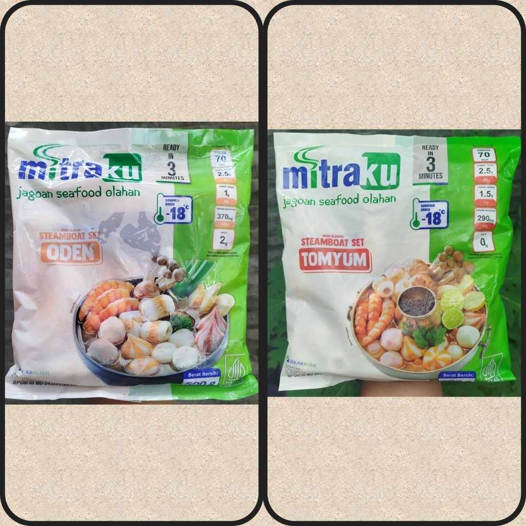 Jual Mitraku Ikan Olahan Steamboat Set Tomyum & Oden Kemasan 500gram ...