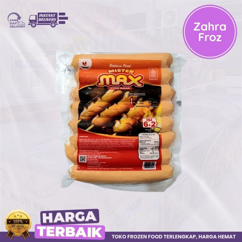 Jual MISTER MAX SOSIS BAKAR ISI 8 500 GR | Shopee Indonesia