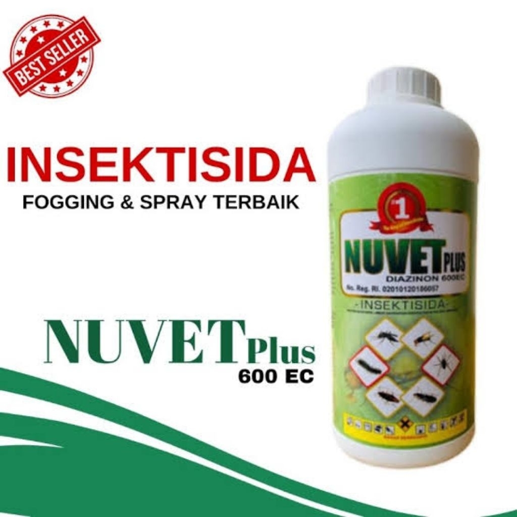 Jual NUVET Plus 600 ec 1Liter obat Anti Hama Pembasmi Hama (Nyamuk ...