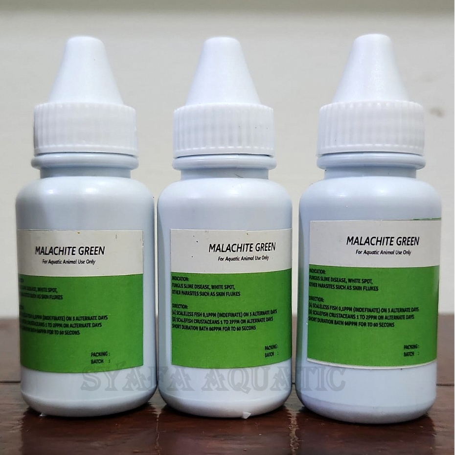 Jual OBAT HIJAU obat ikan hias dan udang Malachite Green / MG | Shopee ...