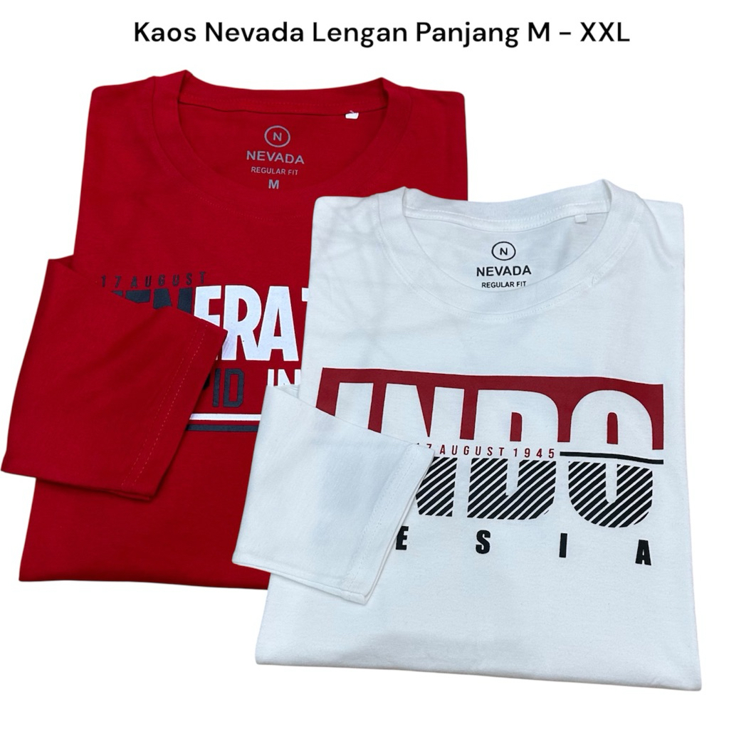 Jual Kaos Nevada ORI Series Agustus Indonesia Bahan Combed 24s Warna ...