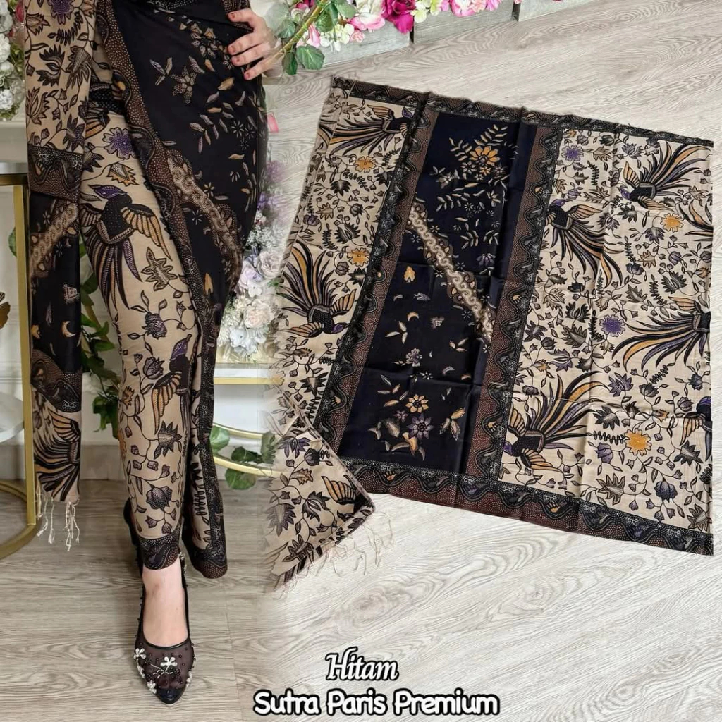Jual KAIN LEMBARAN set selendang bali motif batik MERAK / setelan ...