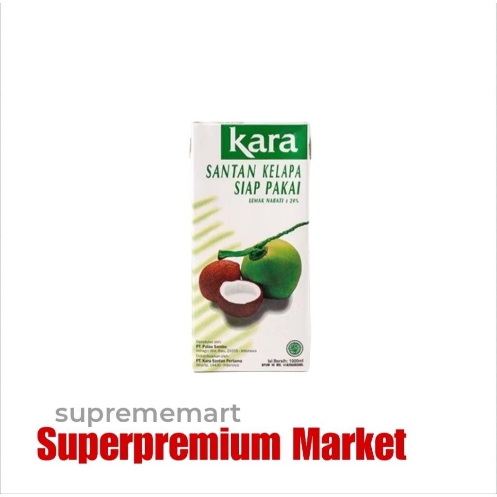 Jual Kara 1 Liter Santan Kelapa Asli 1000ml | Shopee Indonesia