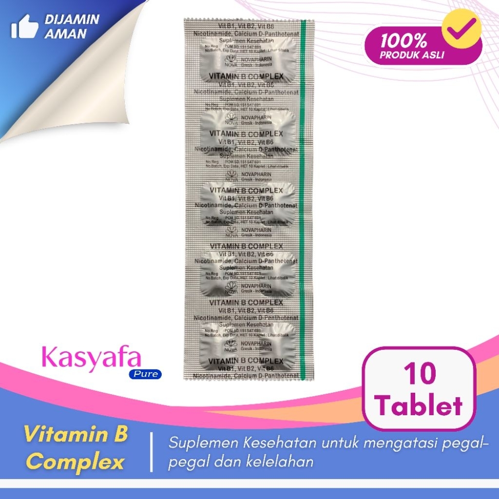 Jual Vitamin B Complex Novapharin Strip 10 Tablet | Shopee Indonesia