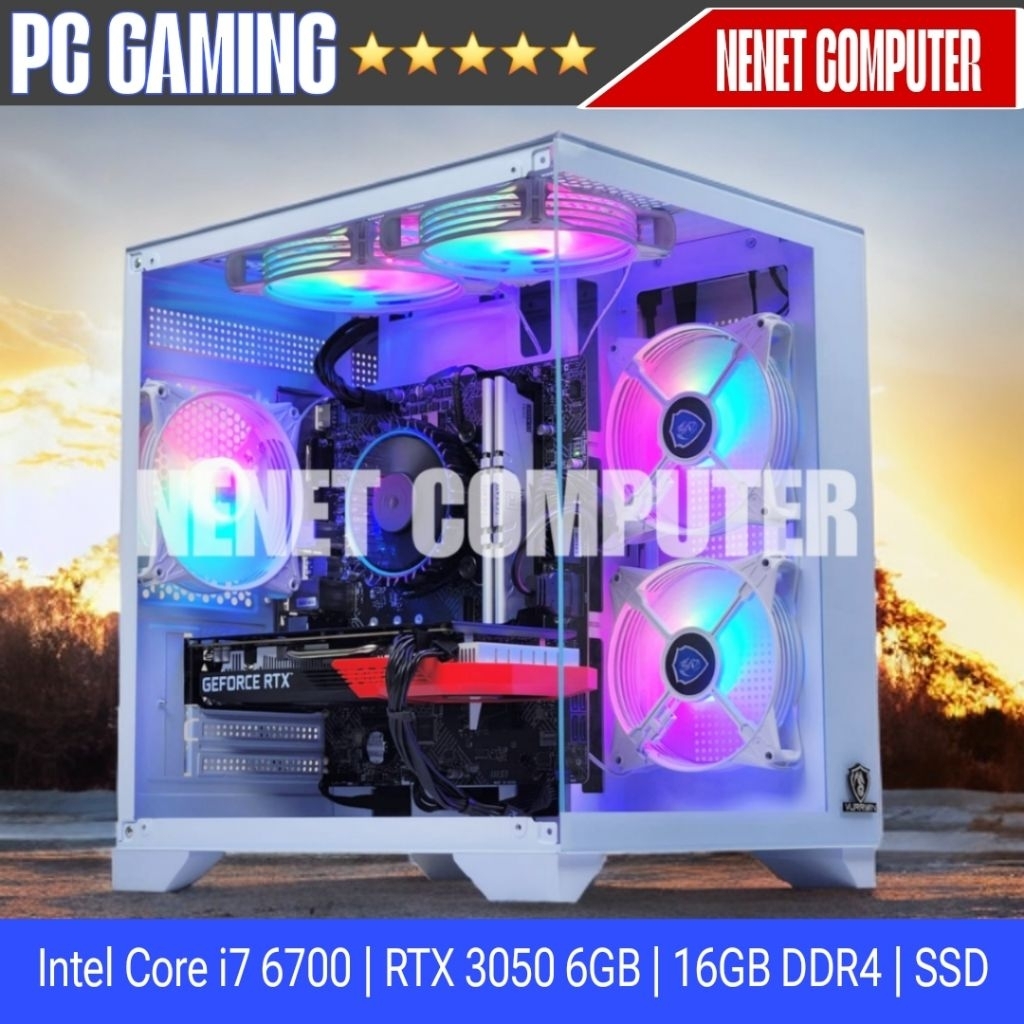 Jual PC Gaming Intel Core i7 6700 | RTX 3050 6GB | 16GB DDR4 | SSD ...