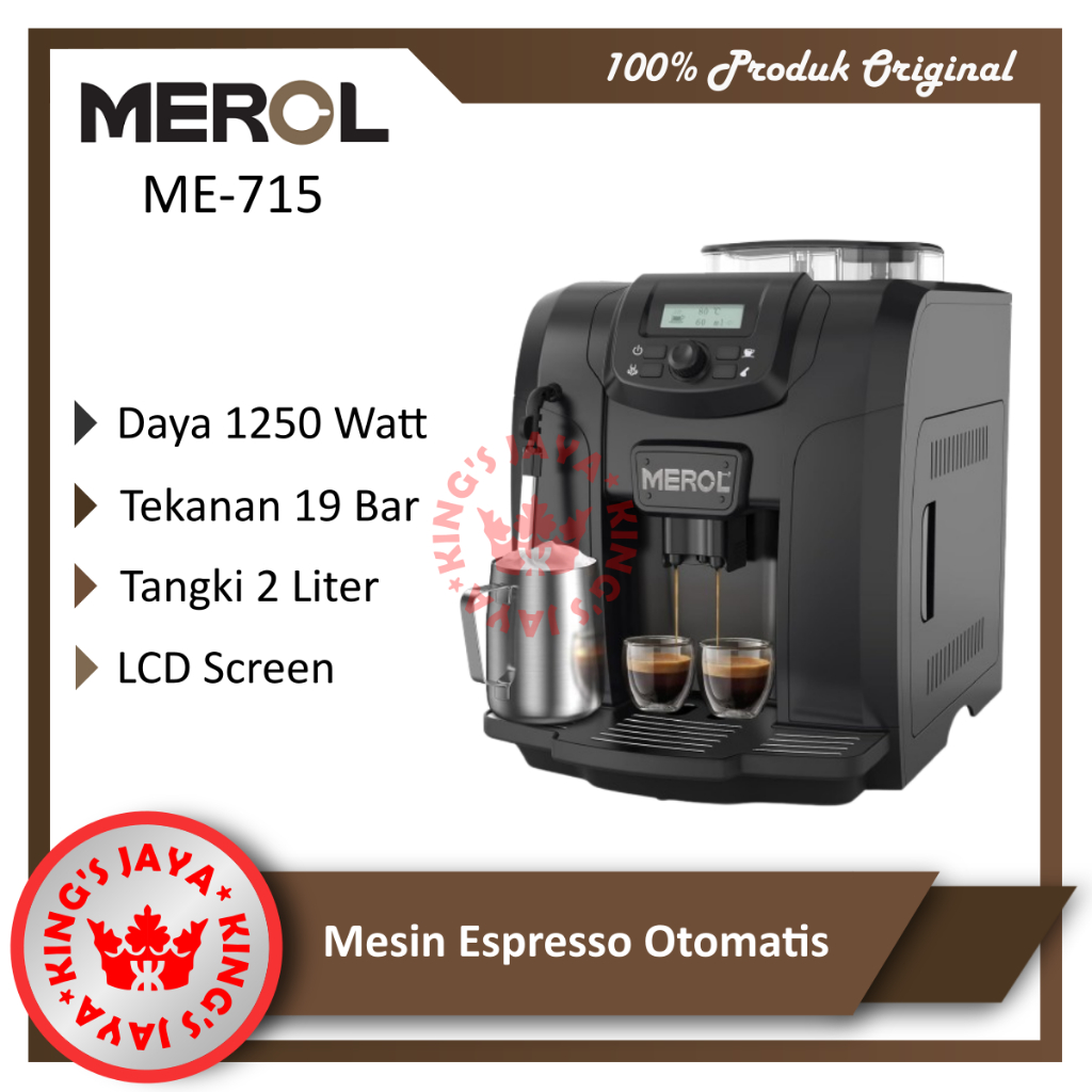 Jual Mesin Kopi Espresso Otomatis MEROL 715 - Fully Automatic Coffee ...