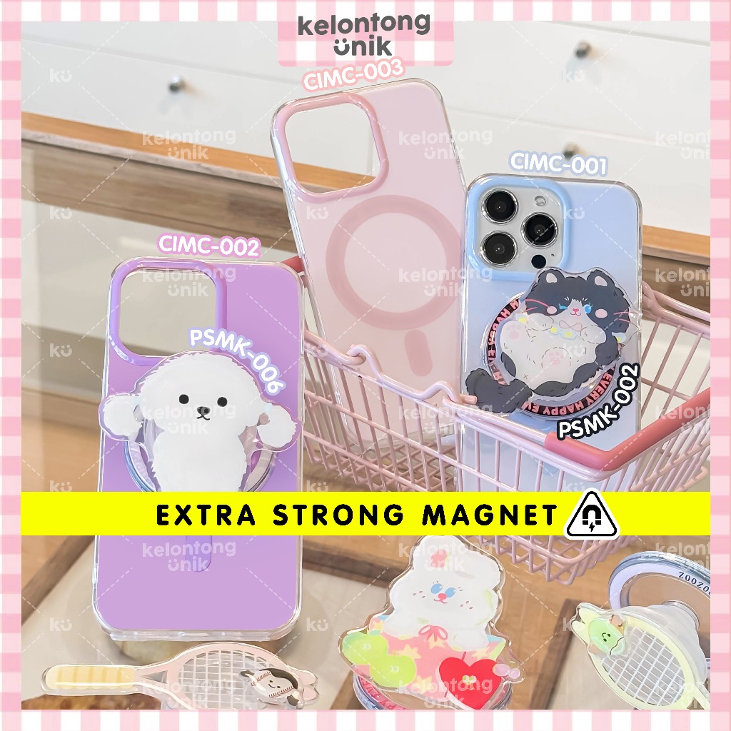 Jual KELONTONG UNIK | EXTRA STRONG MAGNET 𝗖𝗮𝘀𝗲𝘆 Color Magsafe Acrylic ...