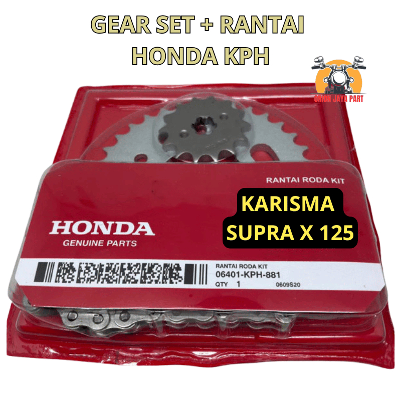 Jual GEAR SET + RANTAI KPH ORIGINAL HONDA KARISMA - SUPRA X 125 ...