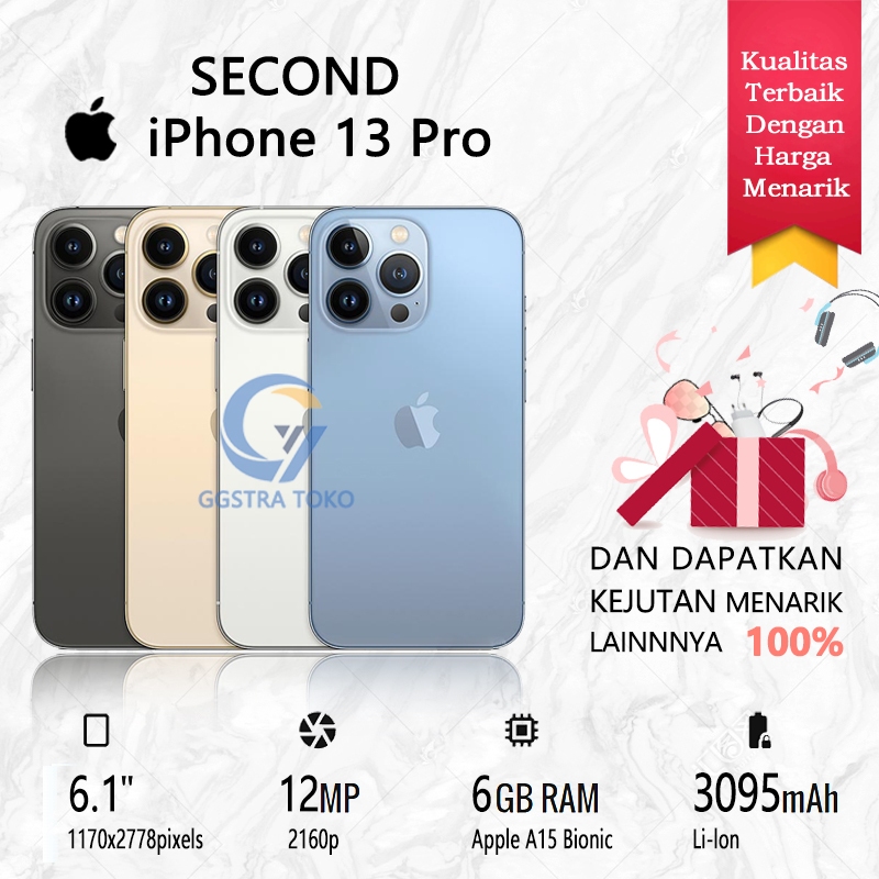 Jual iphone 13 Pro/13 Pro Max Second Original 1TB 512GB 256GB 128GB 13 Pro Bekas Mulus Fullset ...