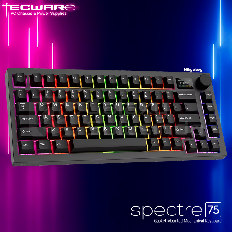 Jual Tecware Spectre 75 Hotswap Tri-mode Wireless Bluetooth Black ...