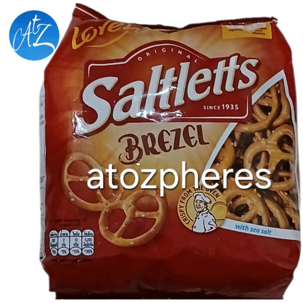 Jual Biskuit pretzel Lorenz ORIGINAL Saltletts BREZEL with Sea Salt ...