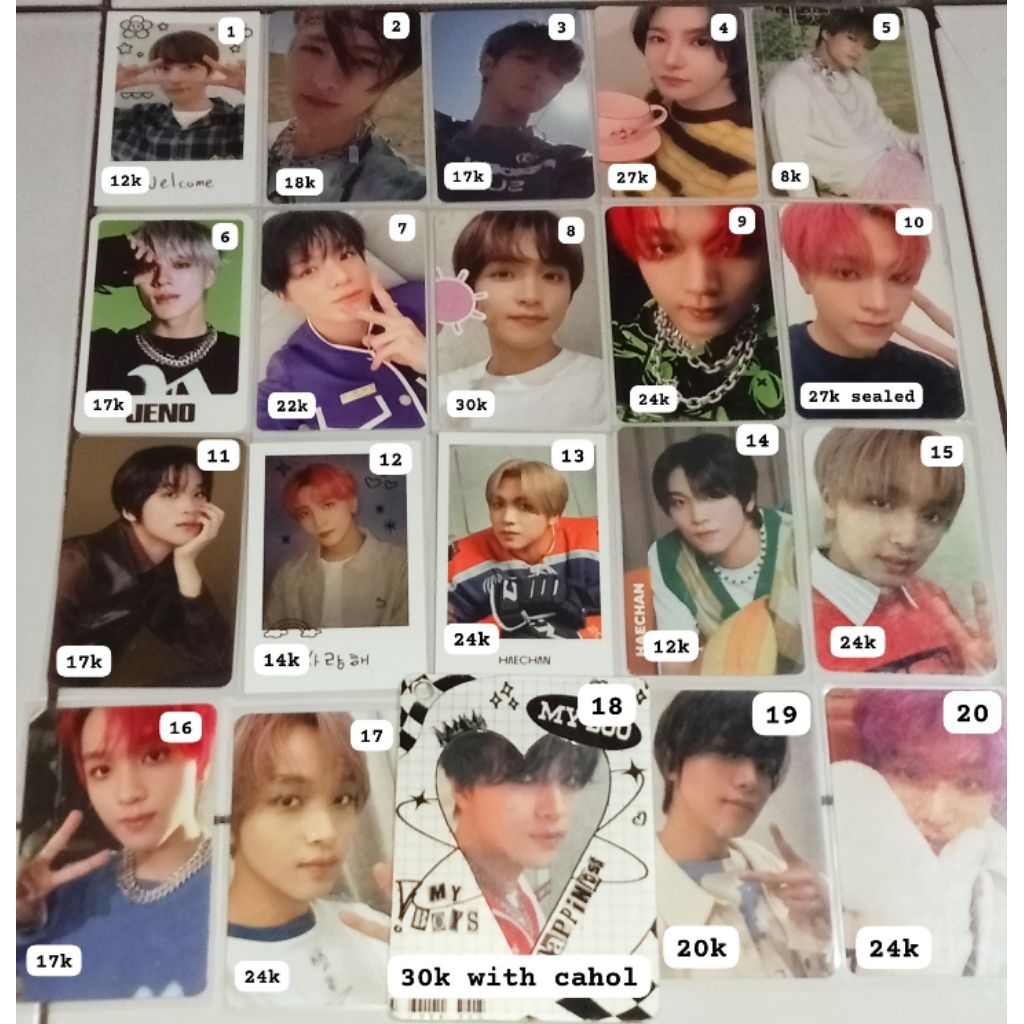 Jual WTS PHOTOCARD OFFICIAL NCT DREAM + NCT WISH (HAECHAN, JAEMIN, JENO, RENJUN, CHENLE, SION ...
