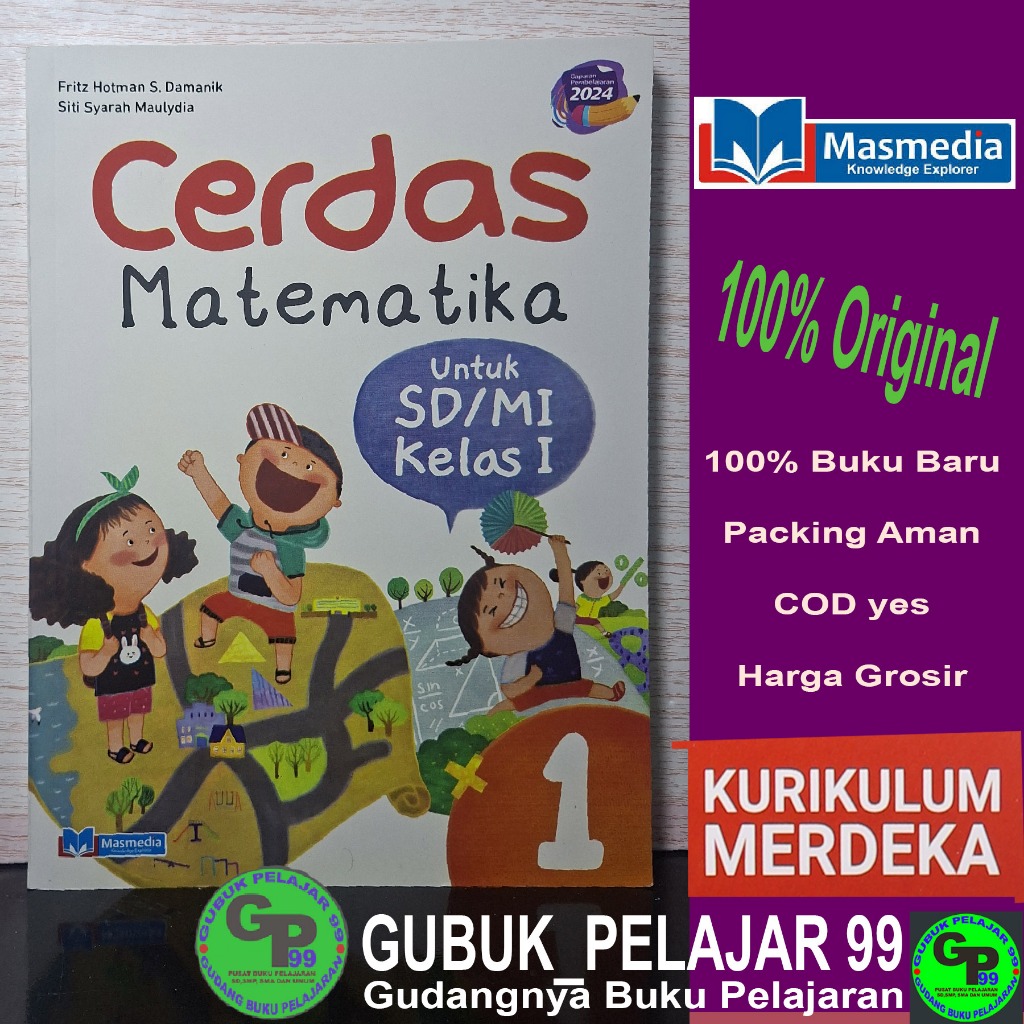 Jual Cerdas MATEMATIKA Untuk Kelas 1 SD/MI Kurikulum Merdeka Masmedia CP Terbaru 2025 | Shopee ...