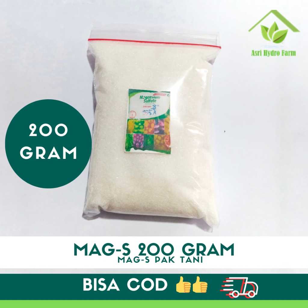 Jual 200GRAM MAG-S PAK TANI pupuk mag-s repack plastik klip 200gram ...